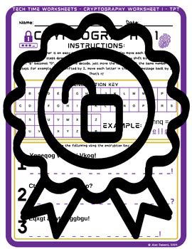 Cryptography Worksheet I Caesar Cipher Secrets By Tech Time Worksheets