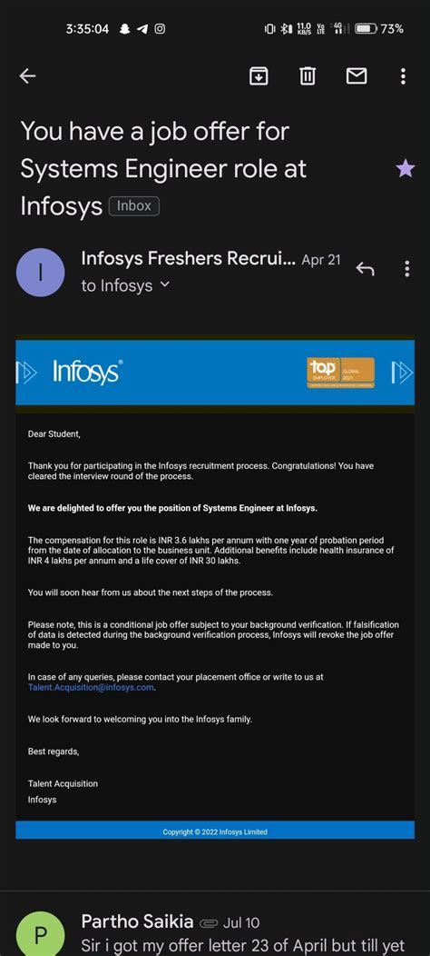 Partha Saikia On Linkedin Infosys Infosysspringboard Infosysupdate Infosyshiring
