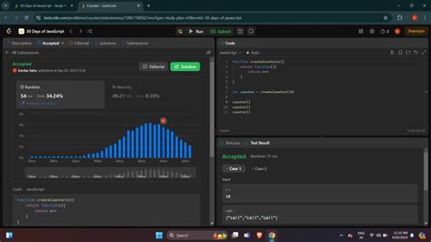 kanika sahu on linkedin codeeveryday javascriptjourney leetcodechallenge problemsolving