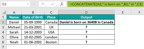 Concatenate Date In Excel 2 Methods Examples Combine Dates
