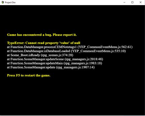 rmmv common event menu yep can t make it work with a condition