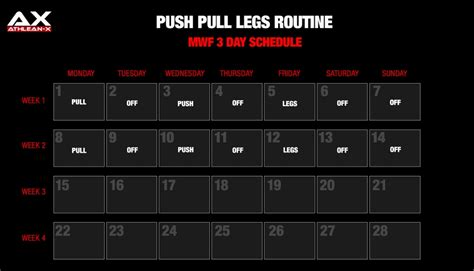 Push Pull Legs Routine Ppl Split For Max Gains Athlean X