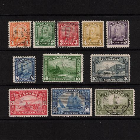 Canada 1928 9 1c To 1 Gv And Pictorials Set Mowbray Collectables