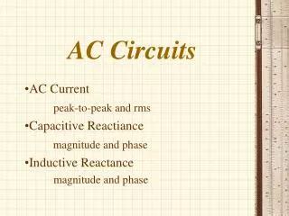 PPT Chapter 36 AC Circuits PowerPoint Presentation Free Download ID 3196735