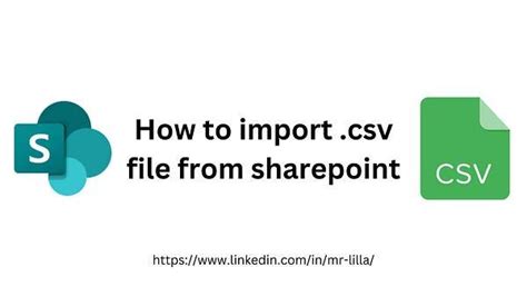 muhammad ramzan on linkedin how to import csv file from sharepoint in