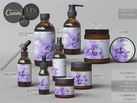 Purple Cosmetic Labels Editable Lgbt Sugar Scrub Label Cotton Candy