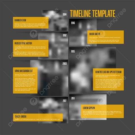 Infographic Timeline Template With Big Photos Picture Style Template