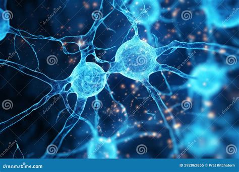 Neuronal Structure Of Brain Generative Ai Stock Illustration