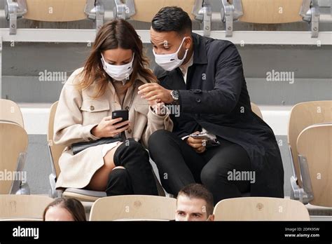 Mohamed Bouhafsi From Rmc And His Wife Attend The 2020 French Open At