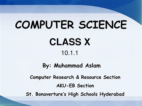 PPT COMPUTER SCIENCE PowerPoint Presentation Free Download ID