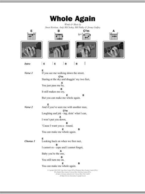 Whole Again By Atomic Kitten Guitar Chords Lyrics Guitar Instructor