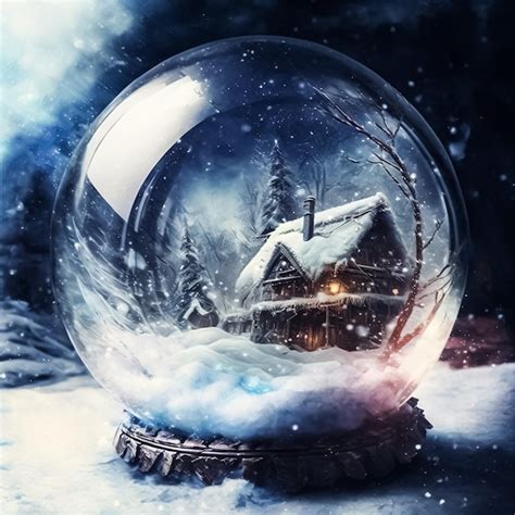 Premium Ai Image Glass Ball Sphere