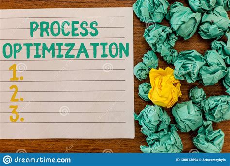 Writing Note Showing Process Optimization Business Photo Showcasing