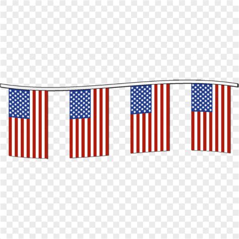 American Flag Clip Art Header