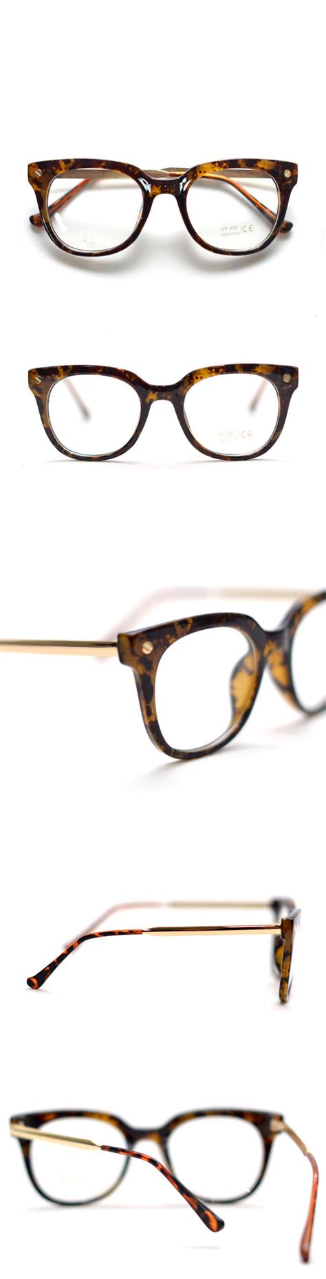 Accessories Sunglasses And Glasses Bolt Rivet Gold Arm Glases