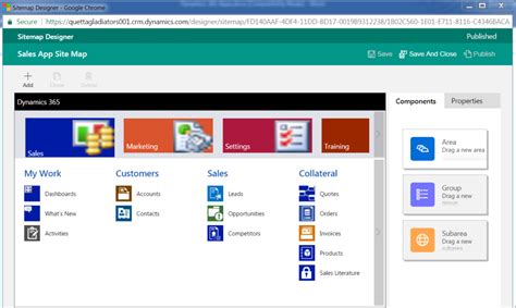 Dynamics 365 Sitemap Designer Cloudily