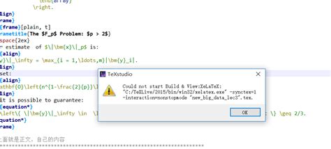 Xetex TeXstudio ErrorCould Not Start Build View XelaTex TeX LaTeX Stack Exchange