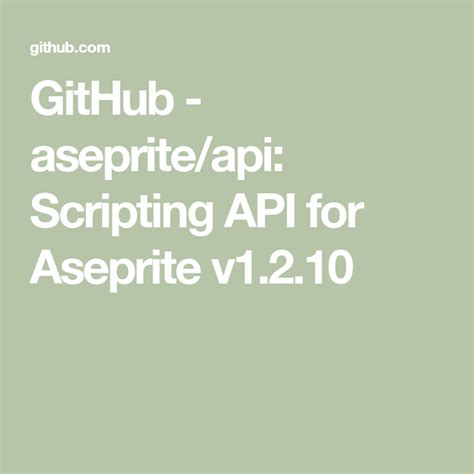 github aseprite api scripting api for aseprite v1 2 10 github script plugins