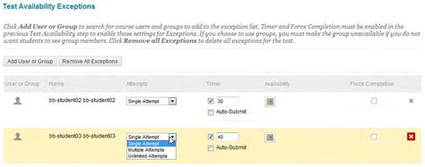 Testexceptions Technology Enhanced Learning At SHU