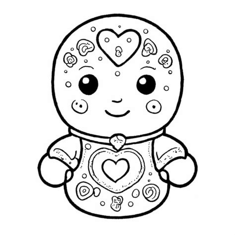 Descarga Personaje De Jengibre Lindo Para Colorear Páginas Para