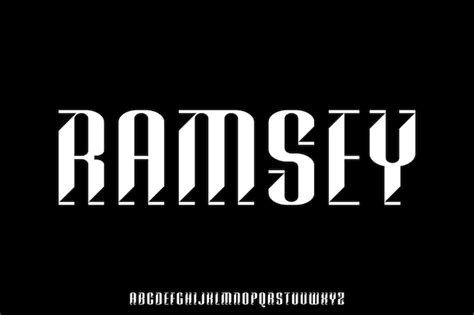 Premium Vector Bold Decorative Alphabet Display Font Vector Illustration