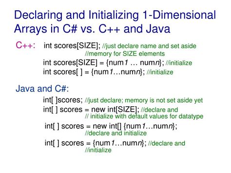 Ppt Arrays Powerpoint Presentation Free Download Id1280432