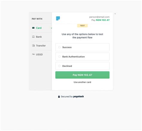 get started with the paystack api