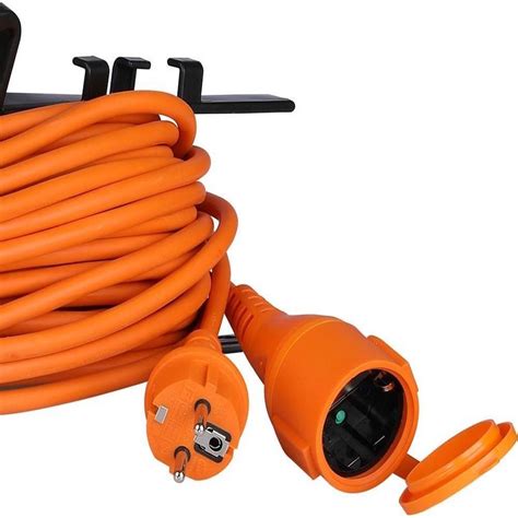 Verlengkabel X Mm Oranje Met Deksel Meter Weltechniek Nl