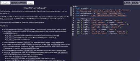 Build An Fcc Forum Leaderboard Build An Fcc Forum Leaderboard Javascript The Freecodecamp