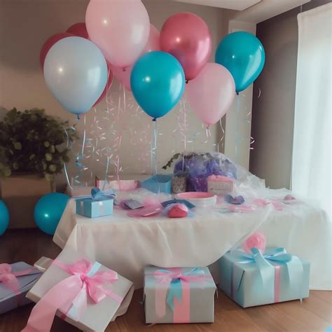 Premium Ai Image Gender Reveal Party