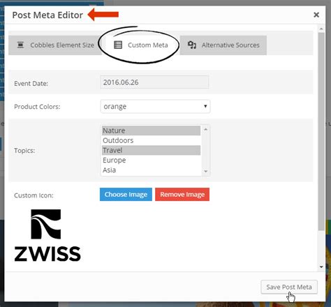 Custom Meta Data Essential Grid Wordpress Gallery Plugin