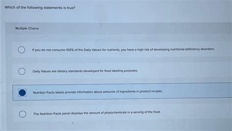 Solved Which Of The Following Statements Is Truemultiple