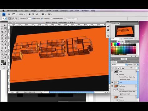 Free Video How To Create 3d Text Blocks In Photoshop From Envato Tuts