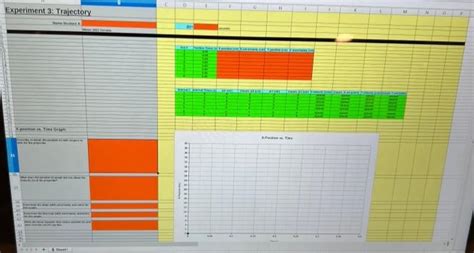 Experiment 3 Trajectory Sheet 1 Of 1
