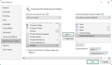 Excel 2019 Ribbons Tabs And Quick Access Toolbar Customize