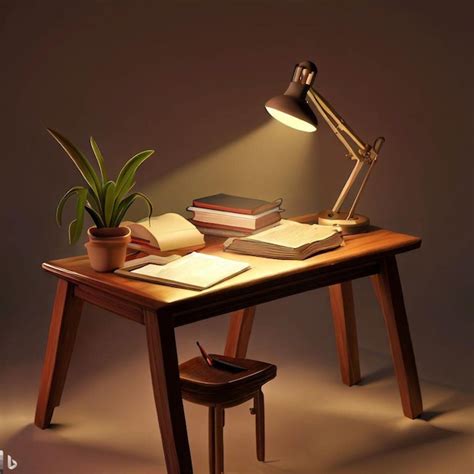 Premium Photo Realistic Study Table
