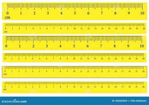 Ruler Scale Measure Line Measurement Scale Texture Pattern Vector Illustration Image Isolated