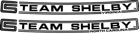 Decals And Stickers Carroll Shelby Racing