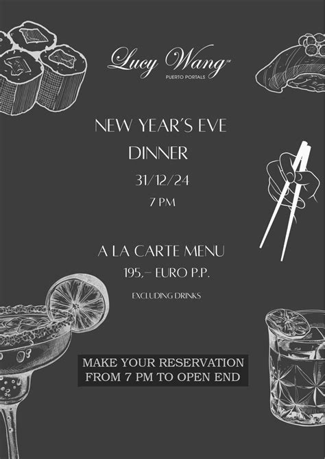 Lucy Wang New Years Eve Dinner Reservation Lucy Wang • Japanese