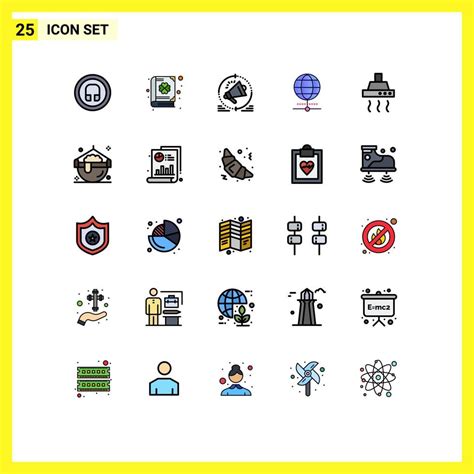 25 User Interface Filled Line Flat Color Pack Of Modern Signs And Symbols Of Drink Browser