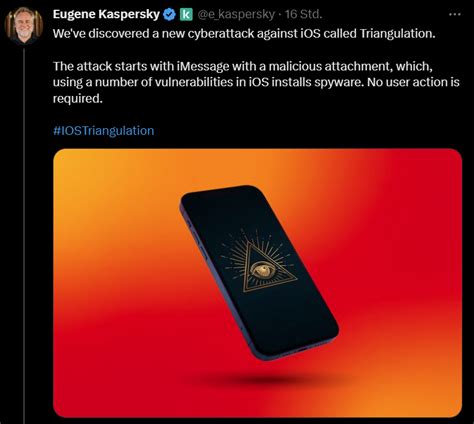 Operation Triangulation Ios Geräte Im Visier Einer Neu Entdeckten Malware