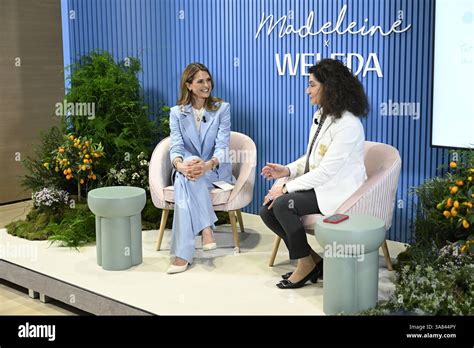 Princess Madeleine Bernadotte of Sweden and Weleda CEO Tina Müller