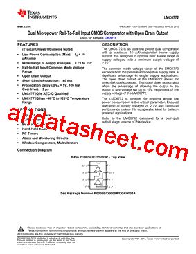 LMC AIM NOPB Datasheet PDF Texas Instruments