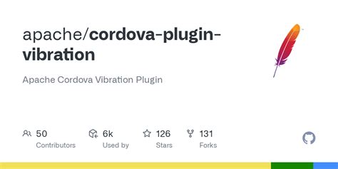 GitHub Apache Cordova Plugin Vibration Apache Cordova Vibration Plugin