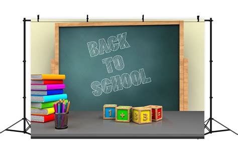 Chalkboard Back To School Math Cubes Backdrop Dbd7 16