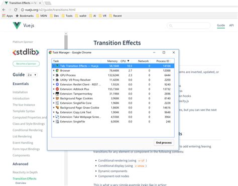 High Cpu Usage On Transition Effects Page Issue Vuejs V Vuejs Org Github