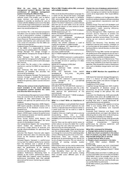 database administration pdf