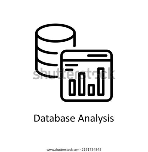 Database Analysis Vector Outline Icon Design Stock Vector Royalty Free Database Analysis Vector Outline Icon Design Stock Vector Royalty Free