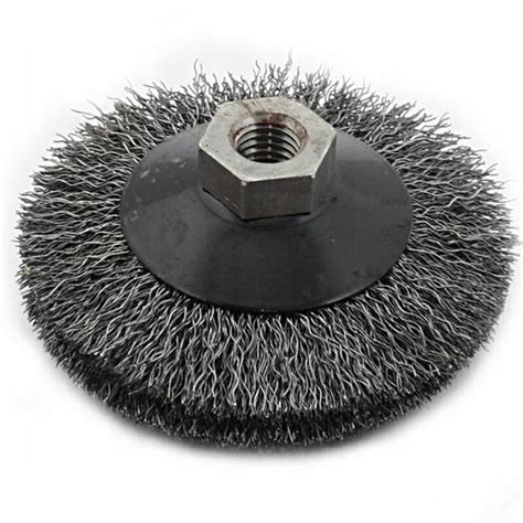 Cepillo De Alambre Angulado Para Amoladora M14 100mm
