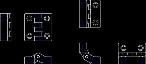 hinge drawing autocad